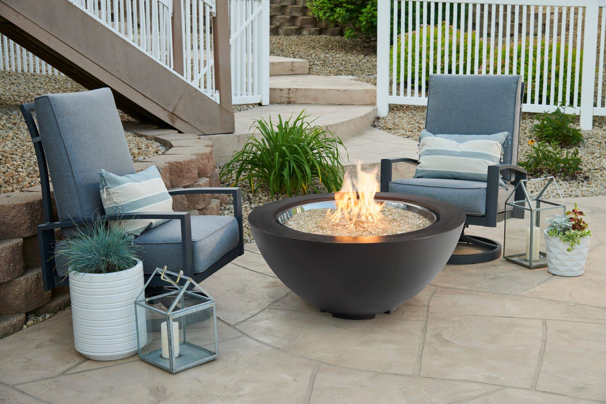 Cove 36" Bowl gas fire pit - La Crosse Fireplace Co.
